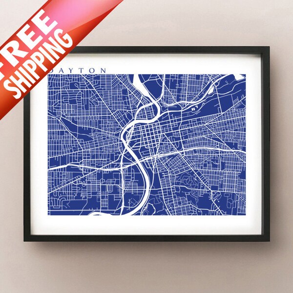 Dayton Map - Etsy