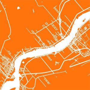 Miramichi, NB Map - New Brunswick Art Poster - Etsy