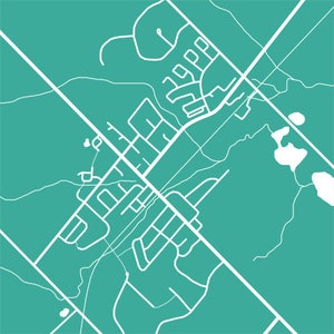 Caledon East Map - Ontario Poster Art - Etsy