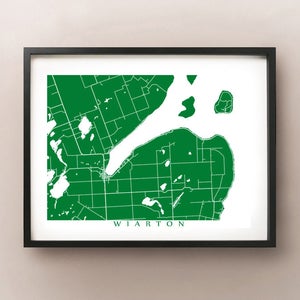 Wiarton Map Print - Ontario Art - Canada Poster - Etsy