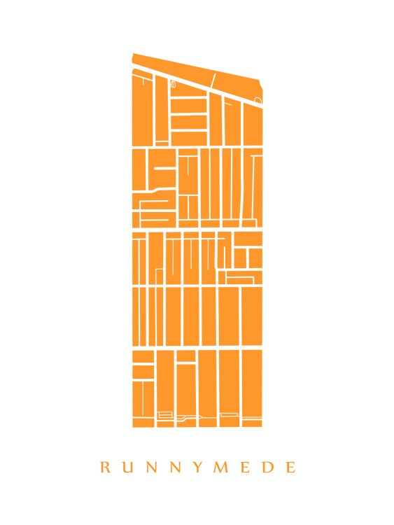Runnymede Map Toronto Neighbourhood Art Print | Etsy
