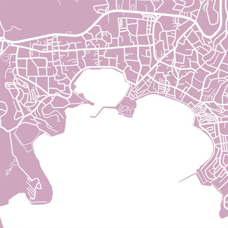 Bodrum Map Print - Turkey Poster - Etsy