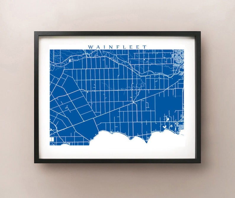 Wainfleet ON Map Canada Wall Art Niagara Region Ontario | Etsy