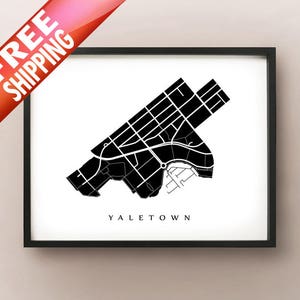 Yaletown, Vancouver Neighbourhood Art Print - Etsy