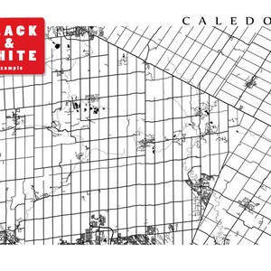 Caledon Map - Ontario Poster Art - Etsy