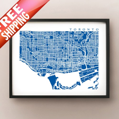 Toronto Canada Word Art Skyline 2 Typography Print Poster - Etsy Canada