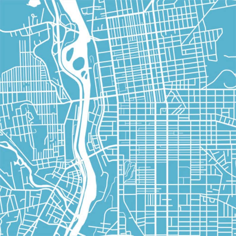 Manchester, NH Map Print - New Hampshire Poster - Etsy