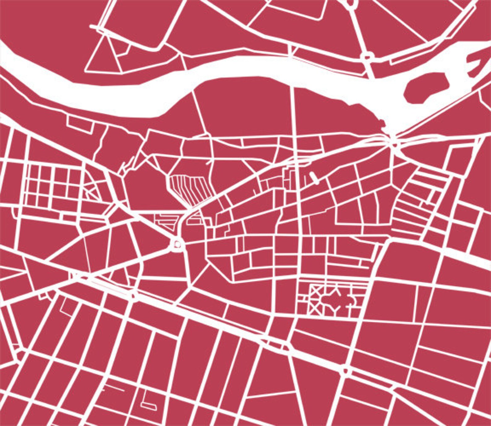 Logroño Map España Poster Choose Color and Size - Etsy