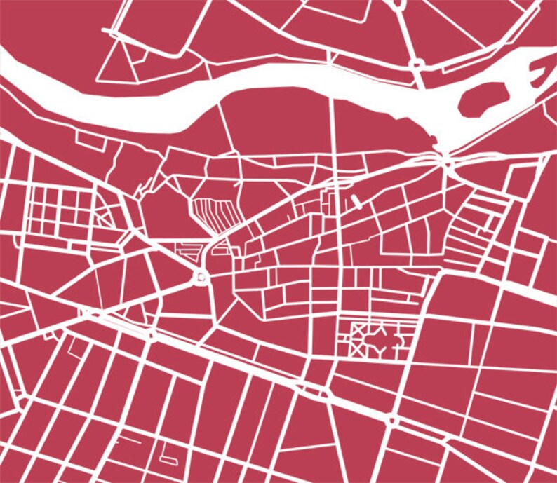 Logroño Map España Poster Choose Color and Size - Etsy