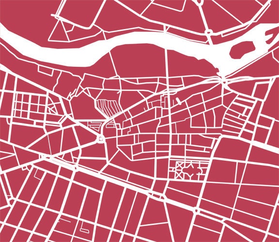 Logroño Map España Poster Choose Color and Size - Etsy