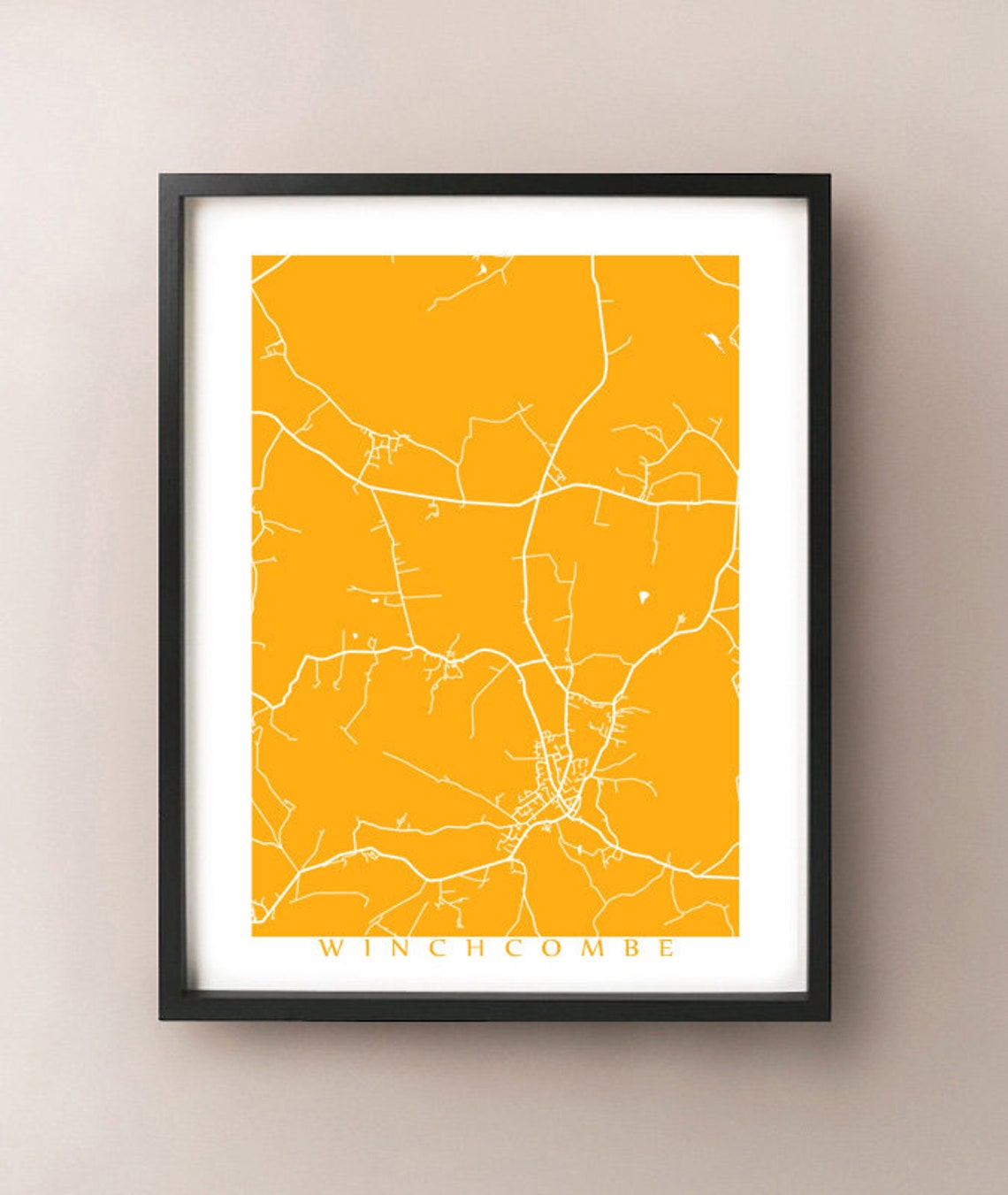 Winchcombe UK Map Print Cotswold England Wall Art | Etsy