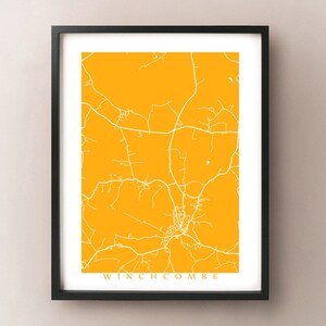 Winchcombe, UK Map Print - Cotswold, England Wall Art - Etsy