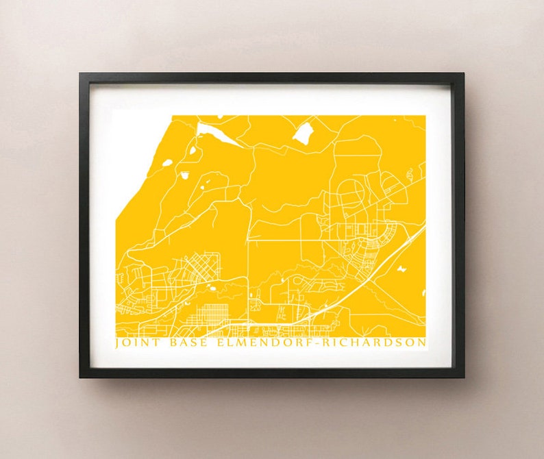 Joint Base Elmendorf-richardson Anchorage Alaska Map - Etsy