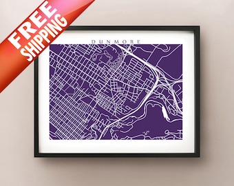 1933 Map of Dunmore PA Scranton - Etsy