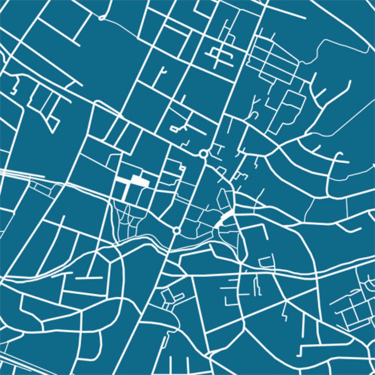 Bühl Map Print Germany Poster - Etsy