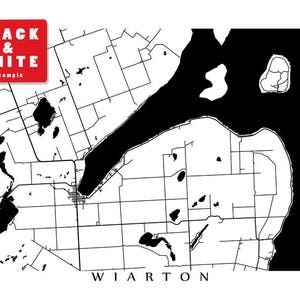 Wiarton Map Print - Ontario Art - Canada Poster - Etsy