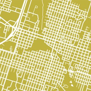 Temple, TX Map Print - Texas Poster - Etsy