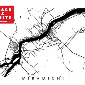 Miramichi, NB Map - New Brunswick Art Poster - Etsy