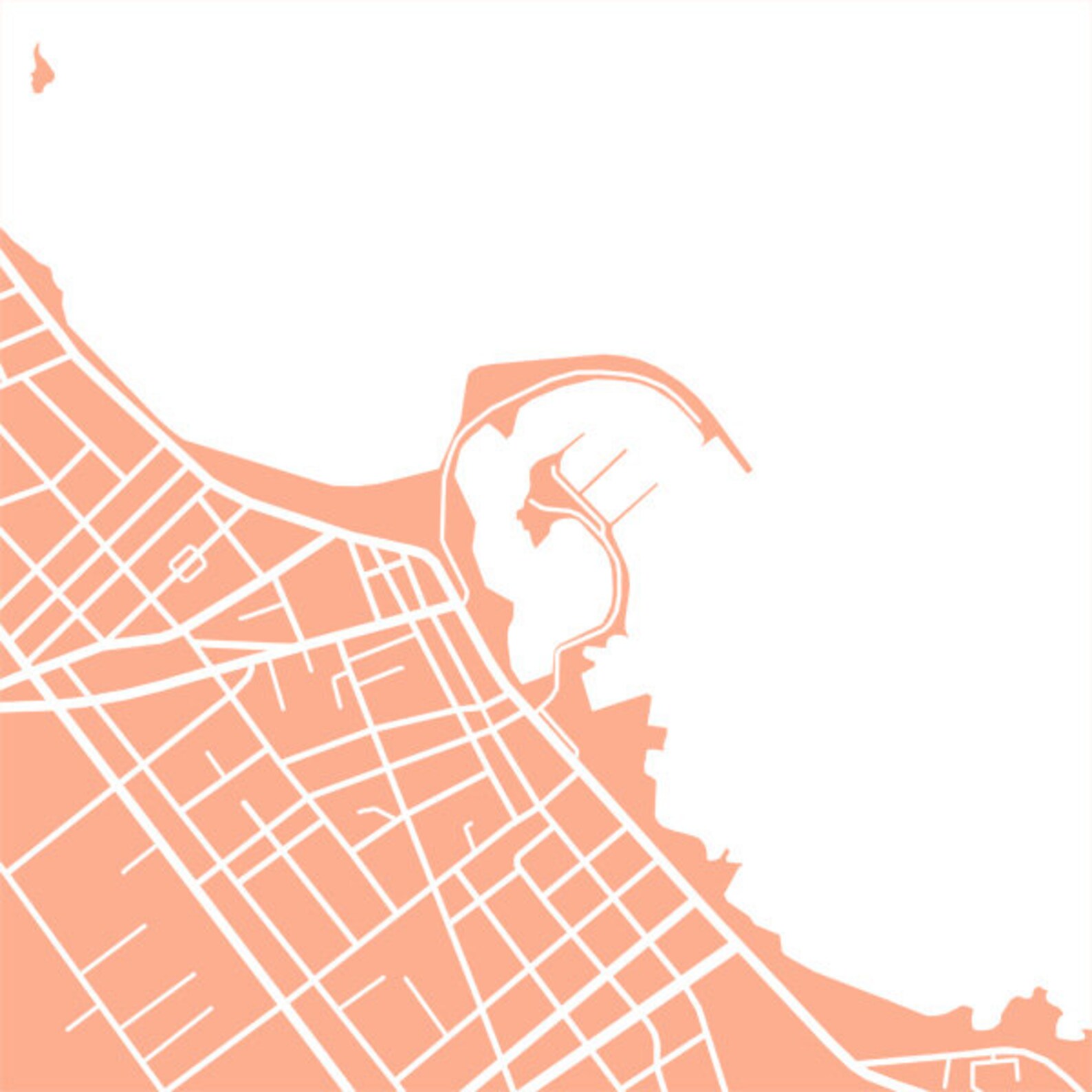 San Foca Map Print - Etsy