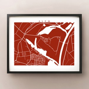 Alem Map Print - Netherlands Poster - Etsy
