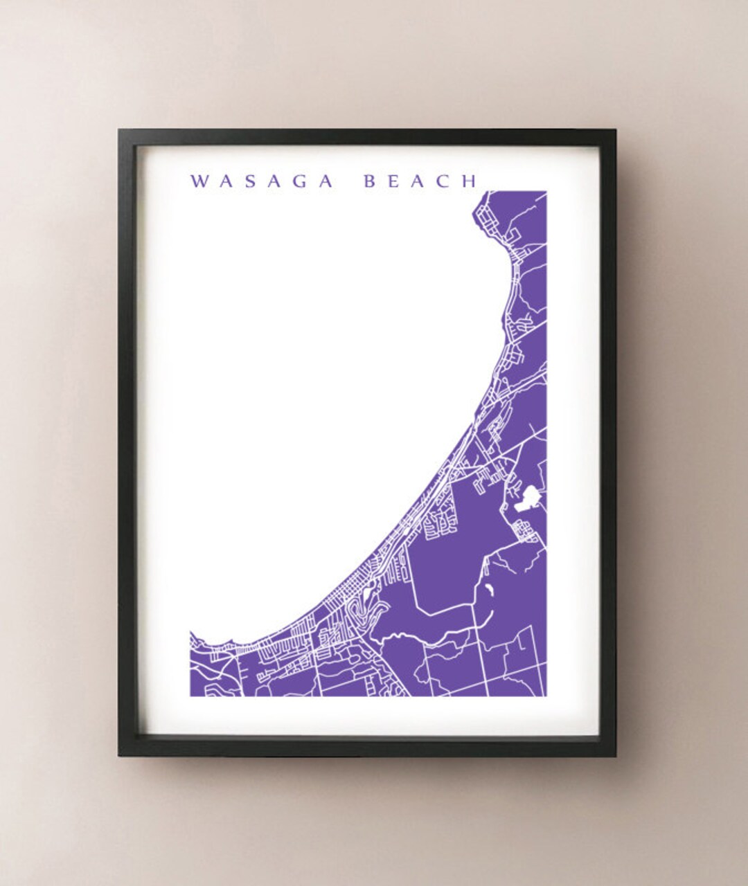 Wasaga Beach Map Print - Etsy