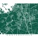 Huntersville Map Art Print - North Carolina Poster - Etsy