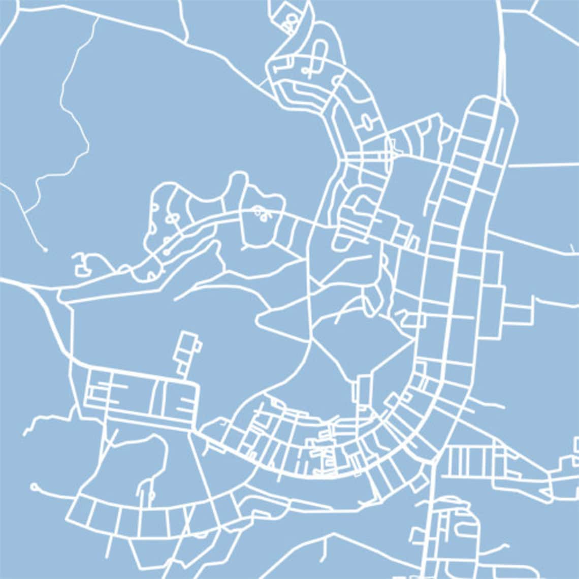 Fort Rucker Map Print Alabama Poster - Etsy