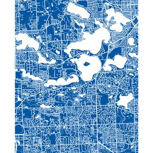 West Bloomfield Township, MI Map - Michigan Poster - Etsy