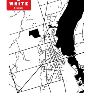 Port Perry Map Print - Ontario Poster Art - Etsy