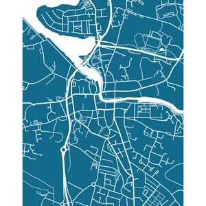 Sligo Map - Ireland Poster - Etsy