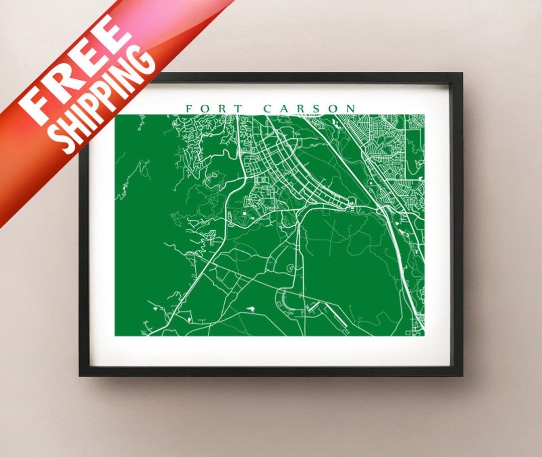 Fort Carson, CO Map Print - Etsy