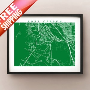 Fort Carson, CO Map Print - Etsy