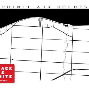 Pointe Aux Roches (stoney Point) Lakeshore, Ontario Map Print - Etsy UK