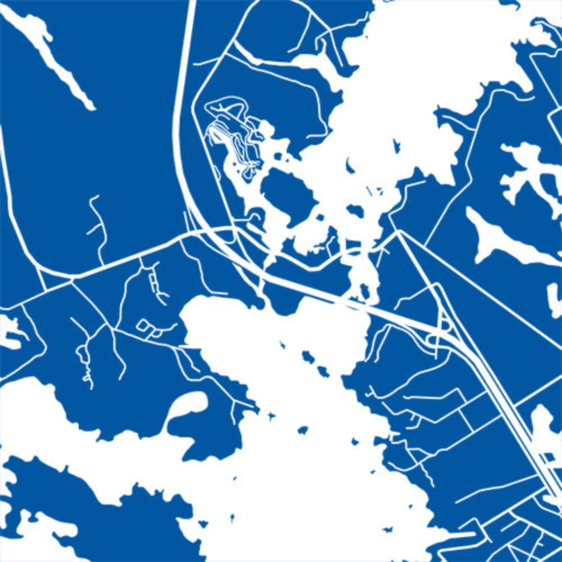 Port Severn Map Print Muskoka Ontario Poster Art - Etsy