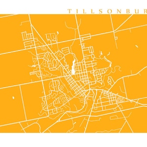 Tillsonburg, ON Map Print - Ontario Poster Art - Etsy