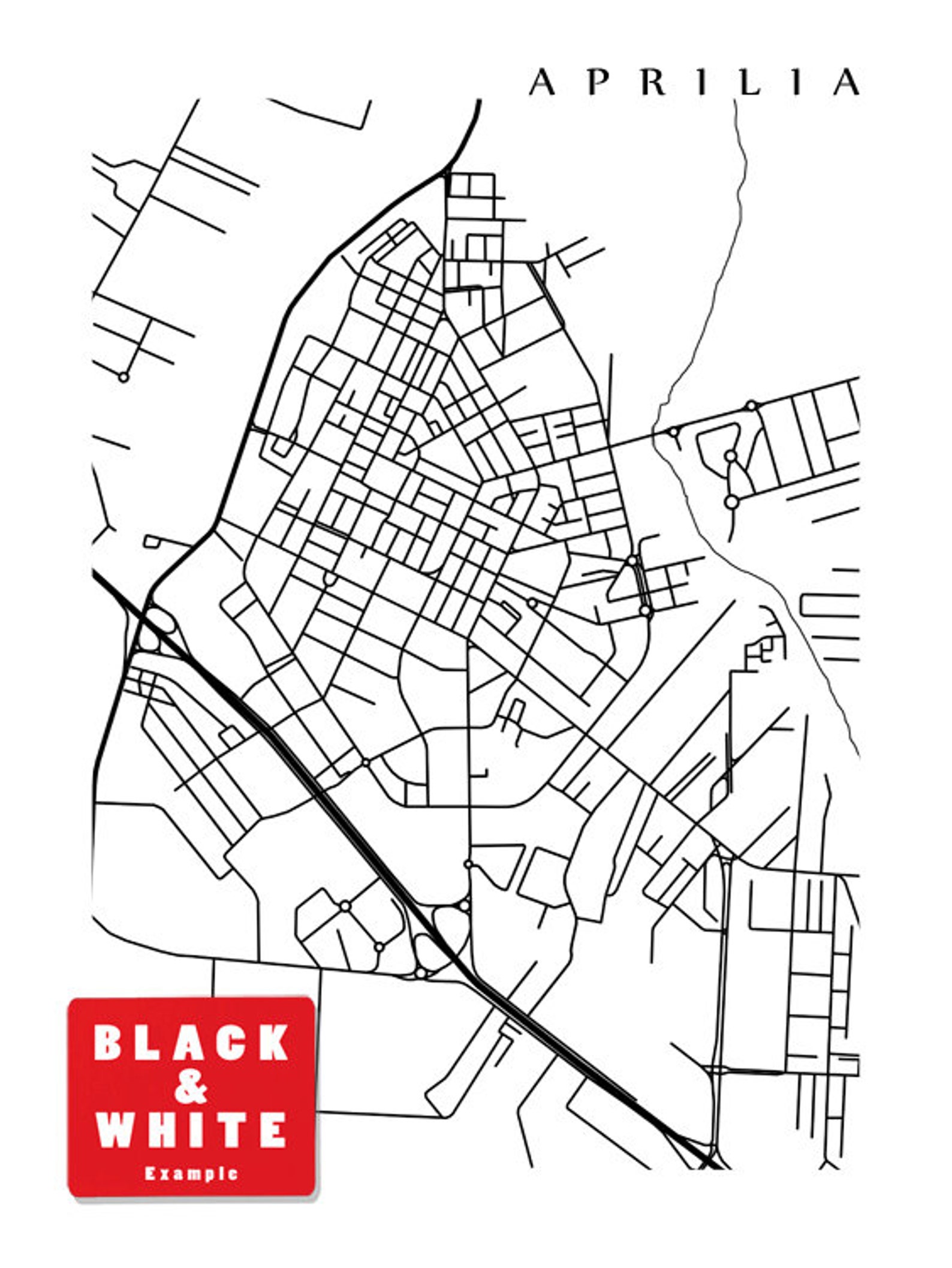 Aprilia Map Print - Etsy