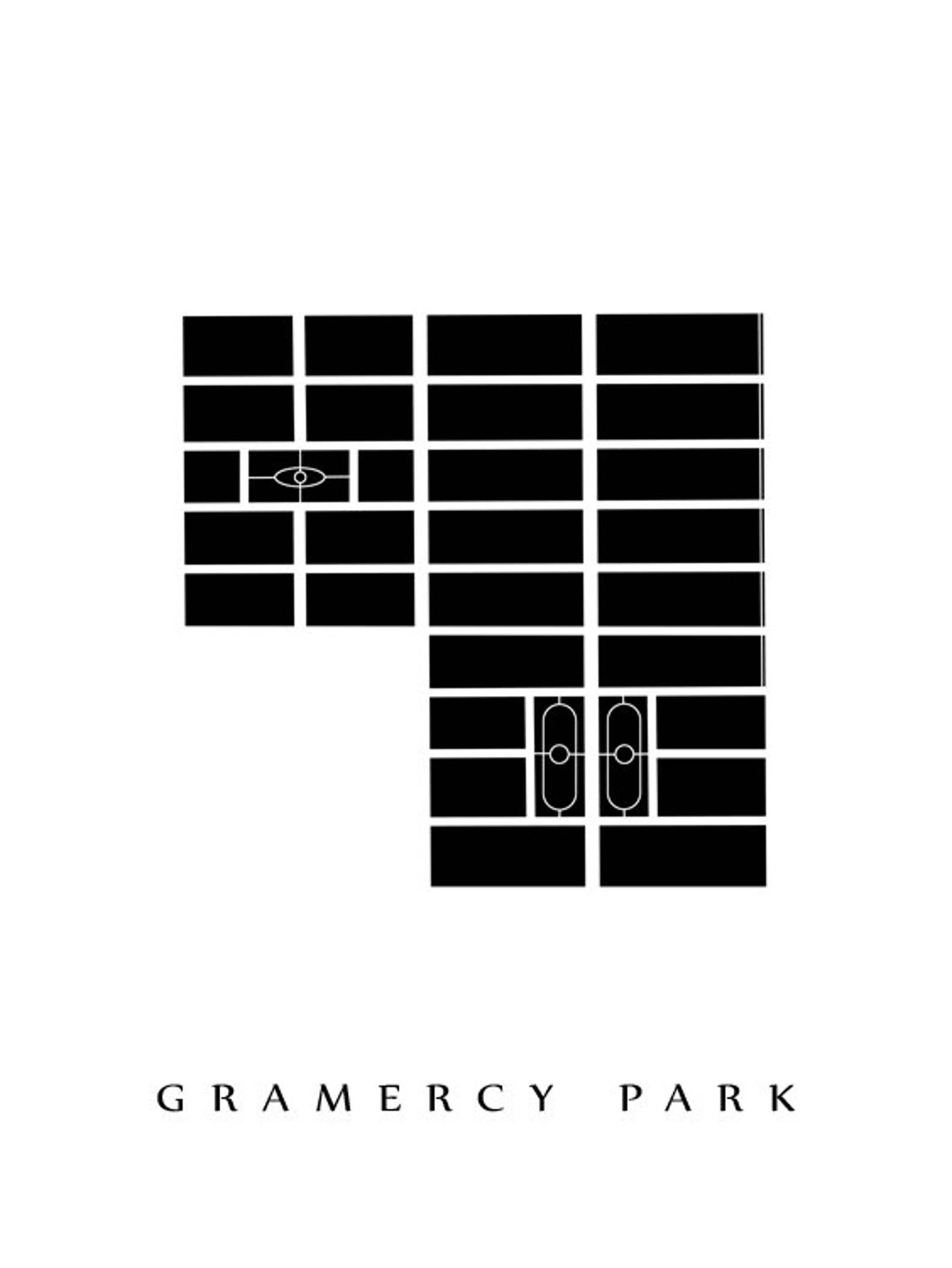 Gramercy Park Map - Manhattan, NYC Neighborhood Art Print - Etsy