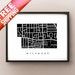 Fan District Neighborhood Map Print Richmond, Virginia - Etsy