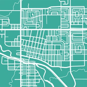 Weyburn, SK Map Print - Saskatchewan Poster - Etsy