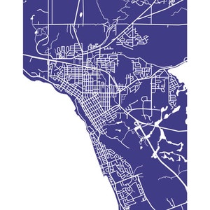 North Bay Map Print - Ontario Art Poster - Etsy