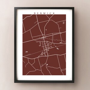 Berwick, NS - Annapolis Valley, Nova Scotia Map Print - Etsy