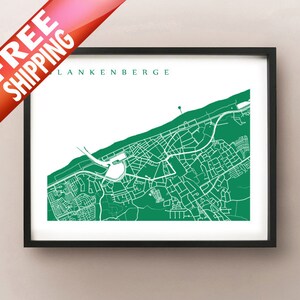 Blankenberge, Belgium Map Print - Etsy