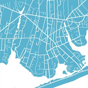 Westhampton, NY Map Print - Westhampton Beach, Quiogue - New York - Etsy