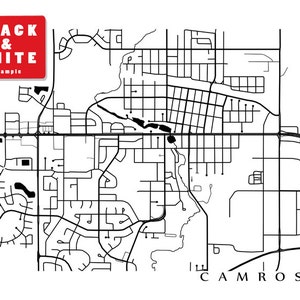 Camrose Map Print - Etsy