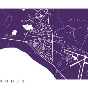 Gander Map - Newfoundland Poster - Etsy