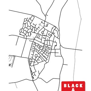 Hoeven Map Print - Netherlands Poster - Etsy