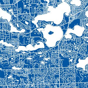 West Bloomfield Township, MI Map - Michigan Poster - Etsy