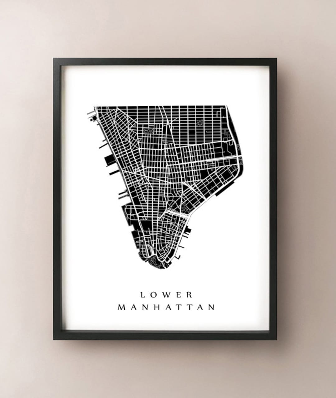 Lower Manhattan - New York City Neighborhood Art Print - Etsy