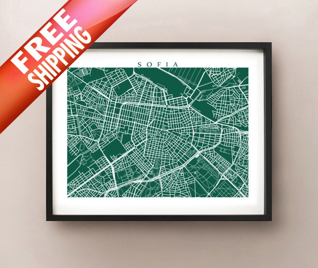 Sofia Map Print - Etsy
