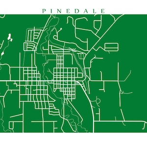 Pinedale, WY Map Print - Wyoming Poster - Etsy